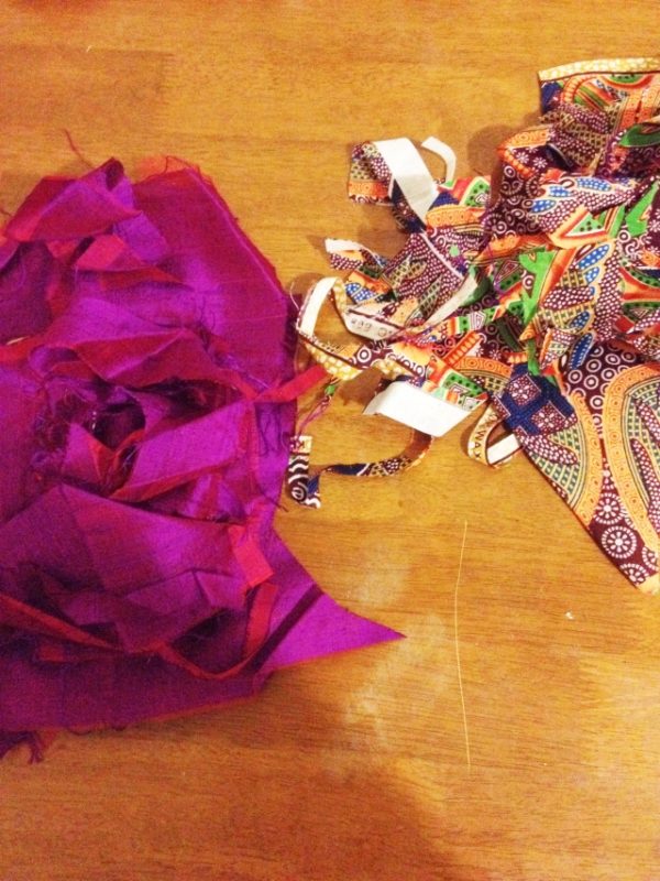 African Fabric Flower with Stem | DIY | Linda Mendible